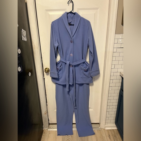 stan herman | Intimates & Sleepwear | Stan Herman Light Blue Fleece ...